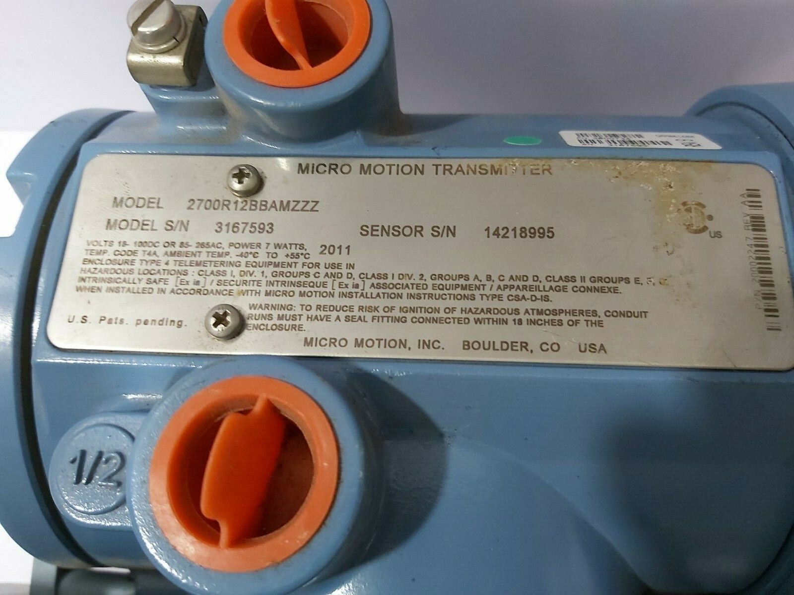 Micro Motion 2700R12BBAMZZZ Transmitter | eBay