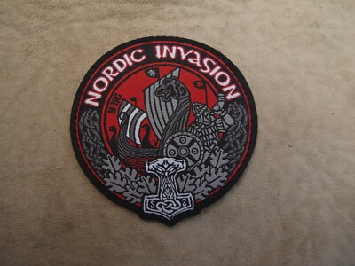 NORDIC INVASION TACTICAL MORALE PATCH CHEVRON ARMY | eBay