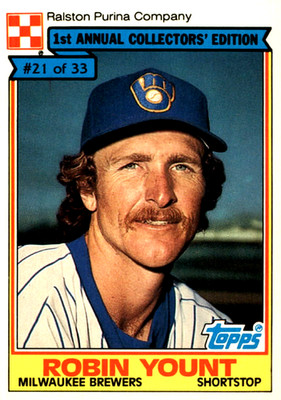 1984 Ralston Purina #21 Robin Yount Milwaukee Brewers HOF | eBay