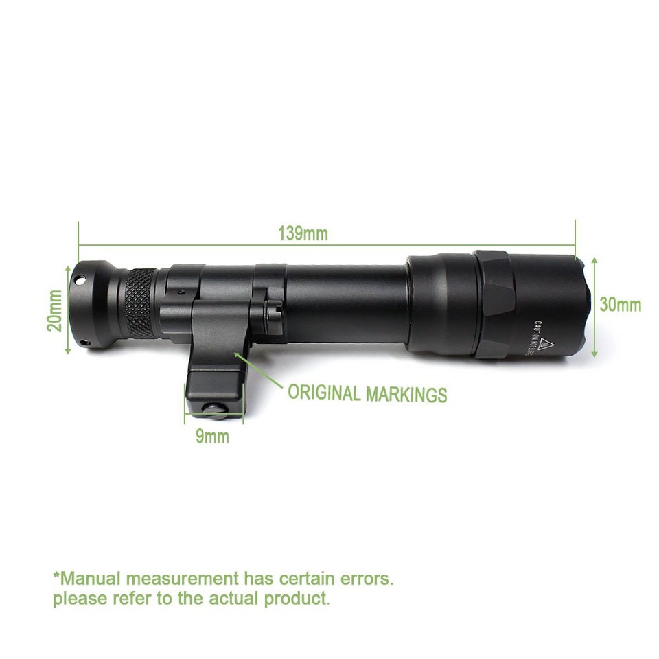 M640DF LED Lighting 1200 high Lumen Flashlight With Switch+ Mlok Mount ...