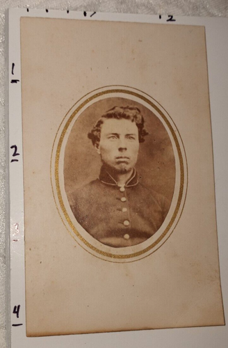 Original Civil War Salt Print on Card Artillery (?) Soldier | eBay