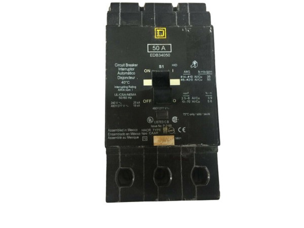 Square D EDB34050 Mini Circuit Breaker for sale online | eBay