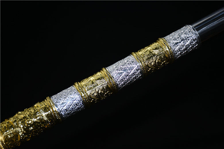 89" Long Steel Handle Guan-Gong Dao Broadsword Sharp High Manganese ...