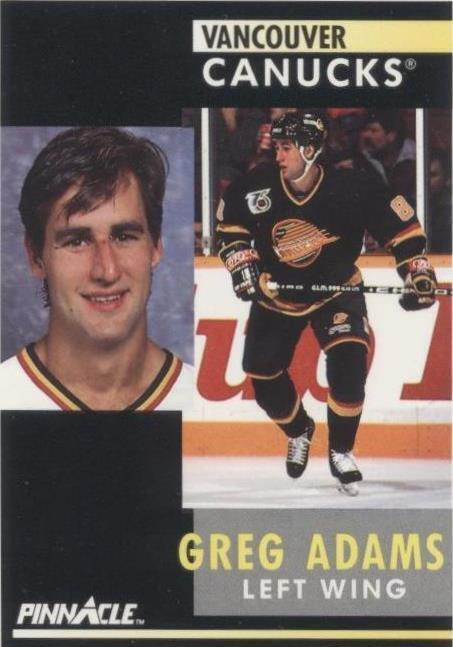 1991-92 Pinnacle - Greg Adams #218 for sale online | eBay