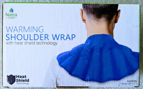 NatraCure Warming Shoulder Wrap Pain Relief Neck, Shoulders & Body Heat ...