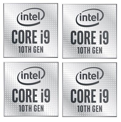 Intel Core i9 10TH Gen Sticker 1.7cm x 1.7cm QTY 1 | eBay UK