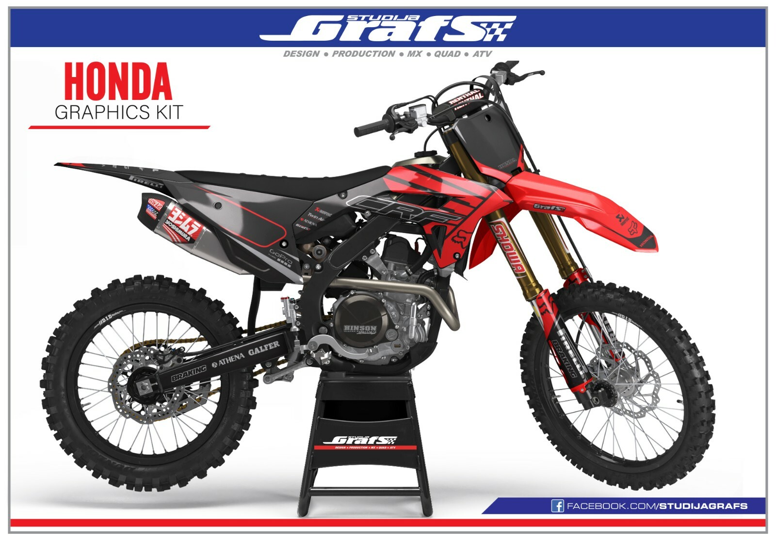 2021 2022 CRF 450 R Graphics Kit For HONDA CRF450R 450R Decals Stickers ...