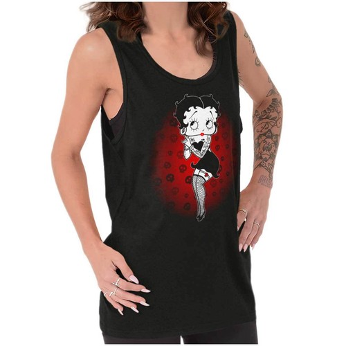 Betty Boop Vintage Retro Got Punk Cartoon Womens Tank Top Sleeveless ...