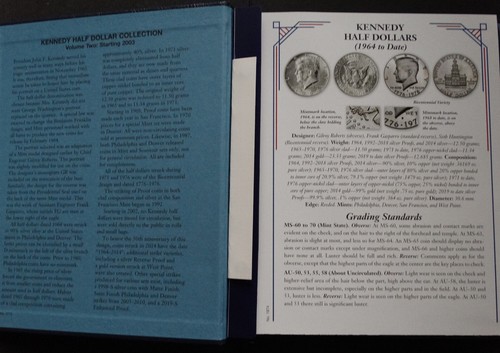 Whitman Kennedy Half Dollars Coin Album Book Number 2 2003-2026 #4773 ...