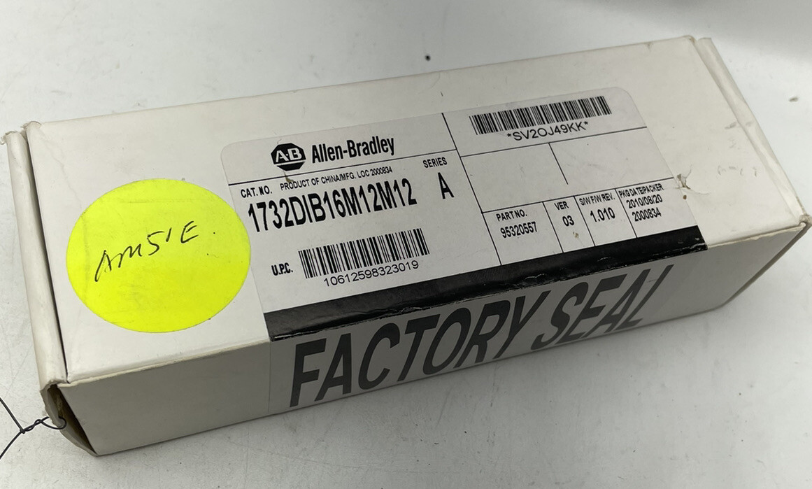 Allen Bradley 1732d-ib16m12m12 Device Net I/o 95320557 1732DIB16M12M12 ...