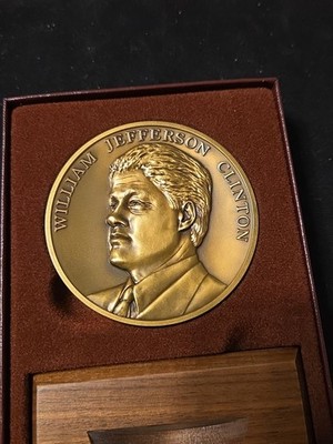 President William Bill Jefferson Clinton Inauguration Bronze Medal 1993 ...