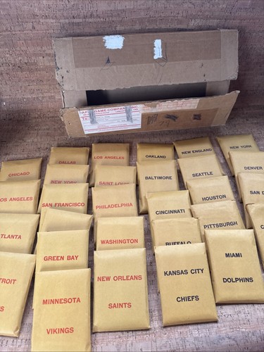 Original Box 29 Teams APBA FOOTBALL TEAM CARDS SETS NOS Game | eBay