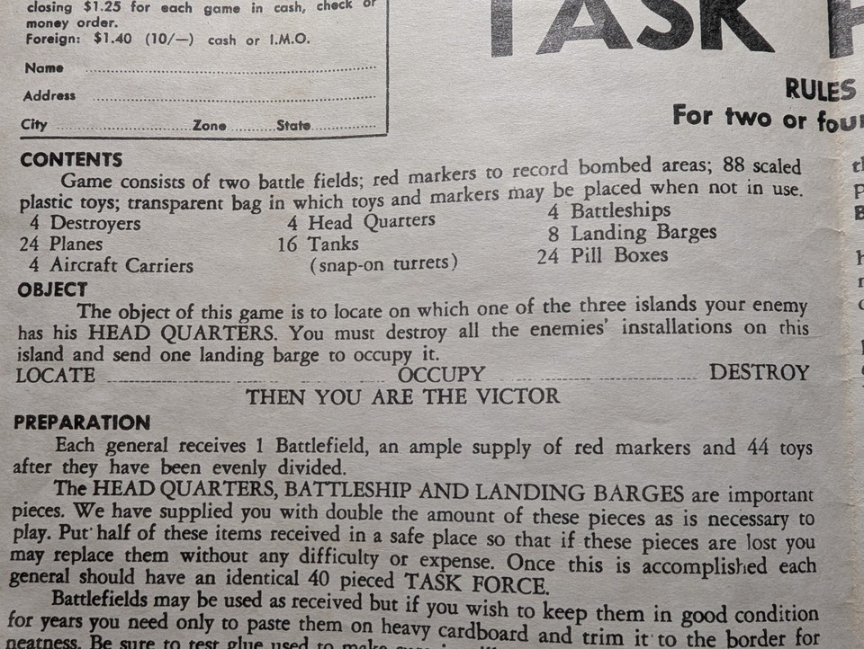 Helen of Toy - Task Force Game ! Vintage 1959 | eBay