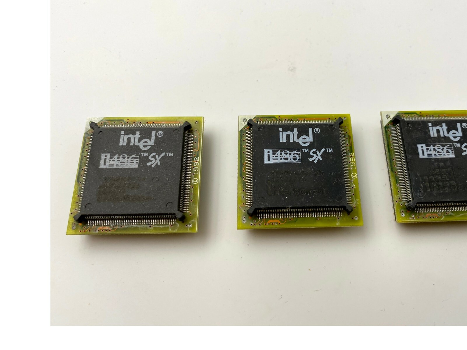Intel 486SX CPU A80486SX-20 SX Gold Vintage Lot of 3 | eBay