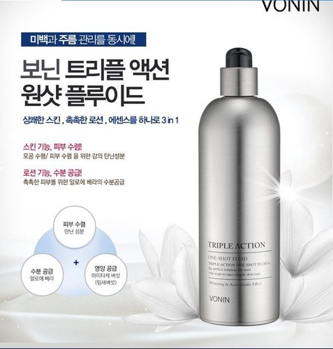 VONIN Triple Action One Shot Fluid All In One For men 6.08OZ Anti Aging ...