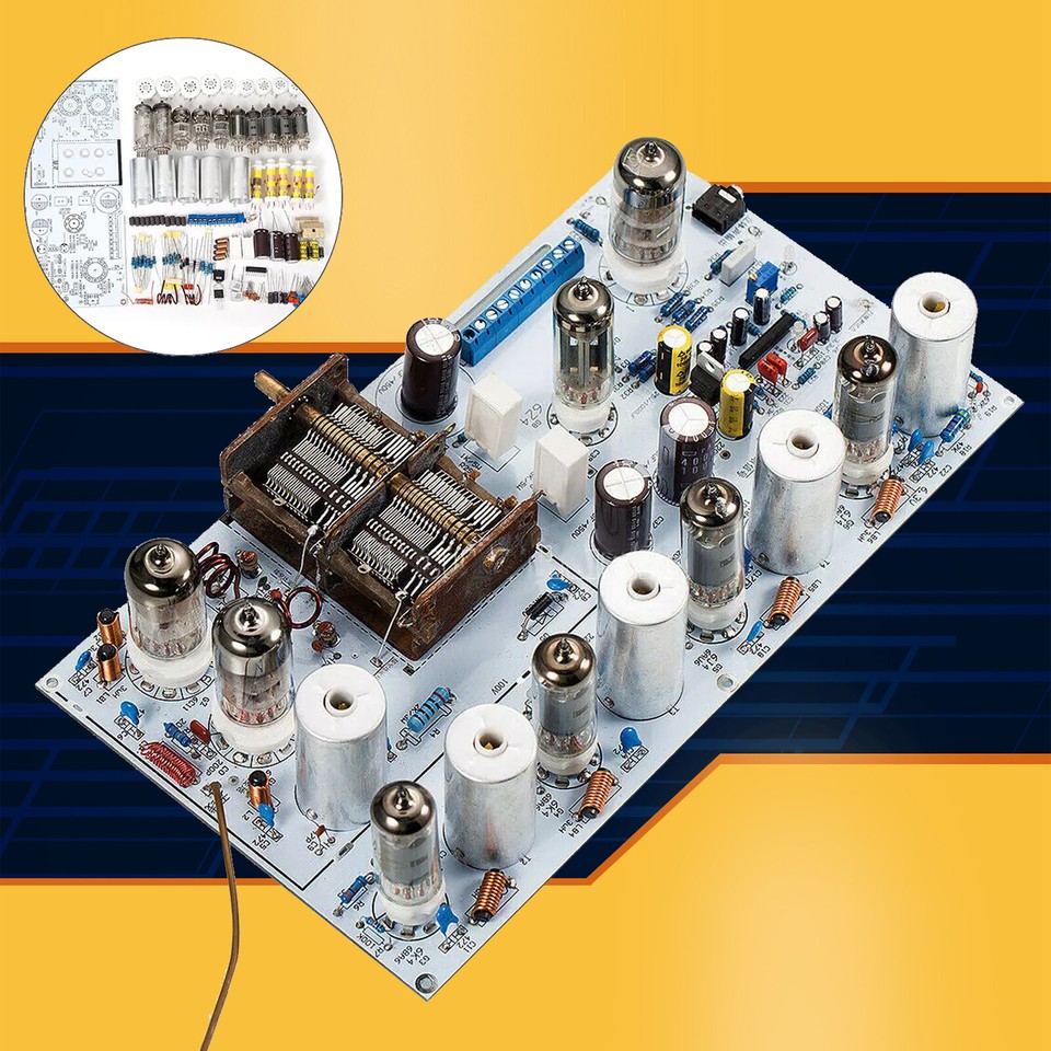 Vintage Vacuum Tube FM Radio Valve Stereo Audio Receiver Assembled ...