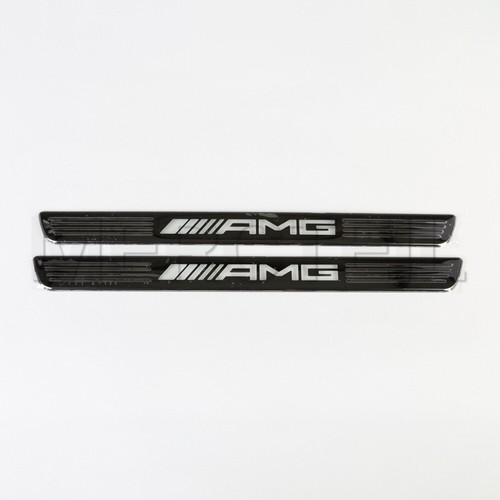 Genuine Mercedes W177, C118, X247 AMG Black / White Door Sill Covers ...