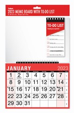 Tallon 3047 2022 Desktop Calendar with Memo Pad - Red/Black for sale ...