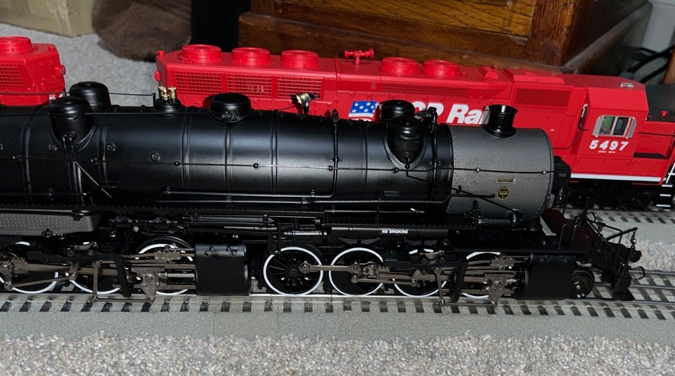 MTH PREMIER *CUSTOM U.S. ARMY* TRIPLEX STEAM ENGINE; PS3, WHISTLE STEAM ...