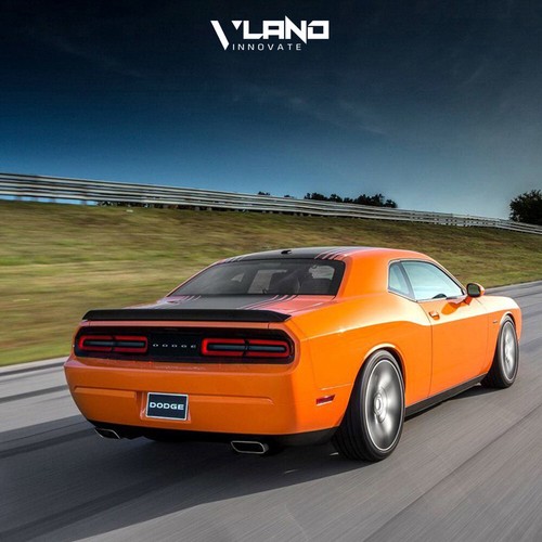 VLAND Pair Red LED Tail Lights For Dodge Challenger 2008-2014 LED Rear ...