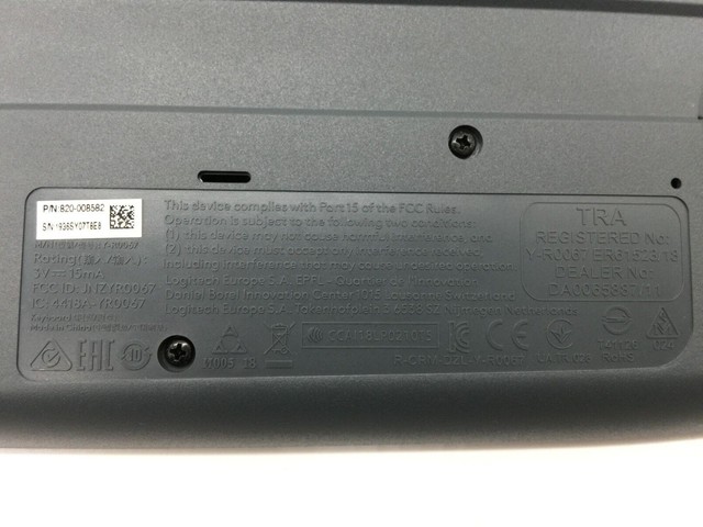 Logitech Wireless Black Keyboard Only No Receiver Y-r0067 Untested for ...