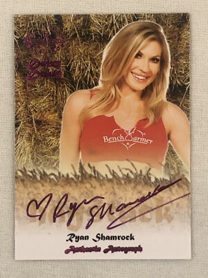 2015 Benchwarmer Daizy Dukez Ryan Shamrock Haystack Autograph Pink ...