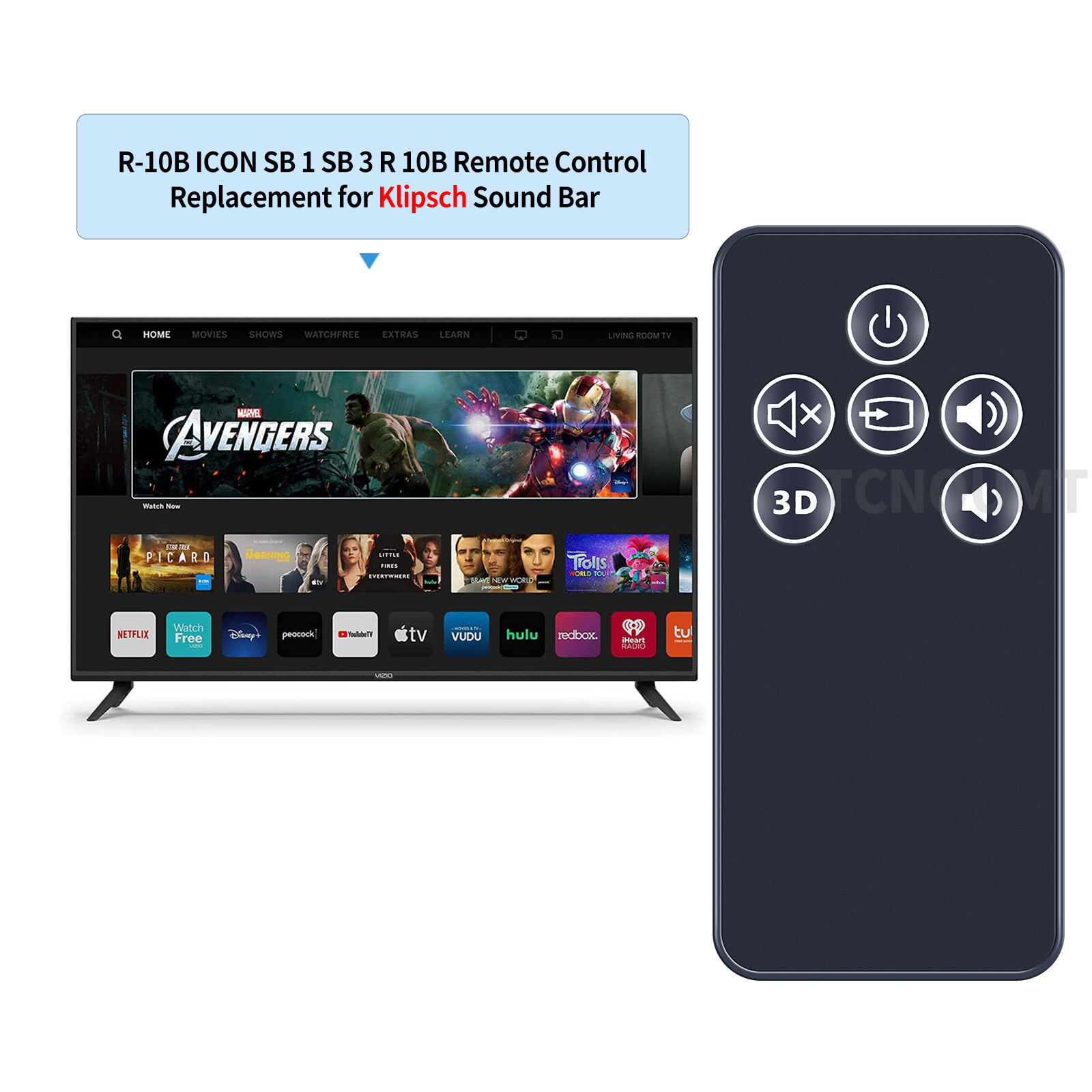 For Klipsch Remote Control For Klipsch R-10B ICON SB 1 SB 3 R 10B ...