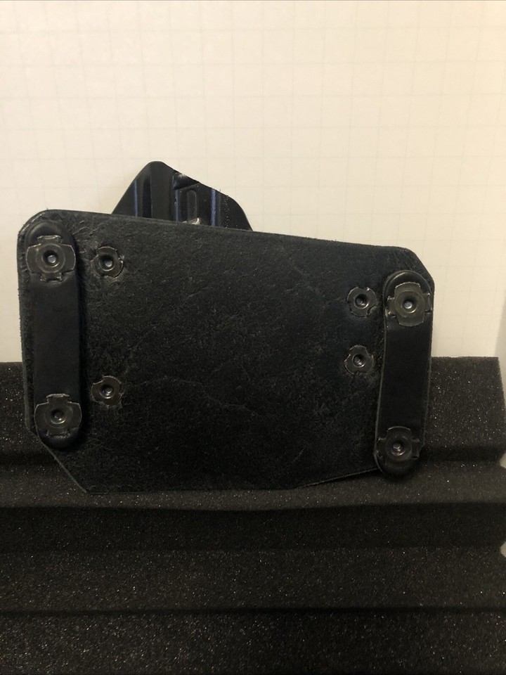 Alien Gear OWB Kydex on black leather Colt 1911 Holster, right handed ...