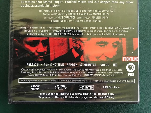 Frontline - The Madoff Affair (DVD, 2009) for sale online | eBay