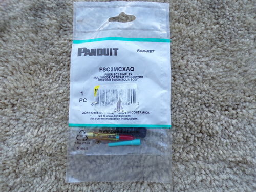 Panduit FSC2MCXAQ Fiber SC2 Multimode Opticam Connector OM3/OM4 900um ...