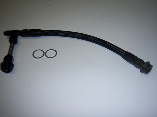 6AN HOLLEY BLACK BRAIDED DUEL FEED FUEL LINE 4160 SERIES | eBay