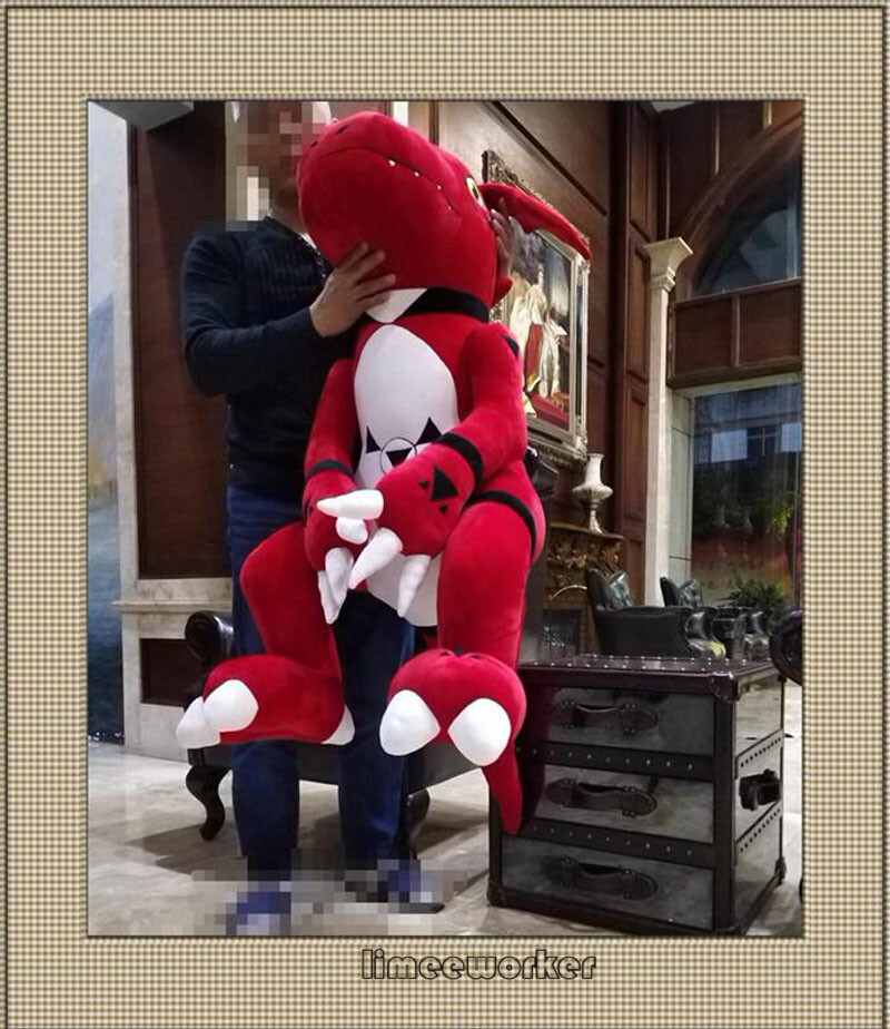 80cm-130cm Digital Digimon Guilmon Plush Doll Children's Stuffed Toy ...