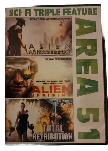 Area 51: Alien Armageddon/Alien Uprising/Total Retribution (DVD, 2015 ...