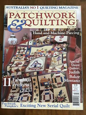 Australian patchwork & quilting showcase quilting - Volume 9, No 8 😊 | eBay Australia