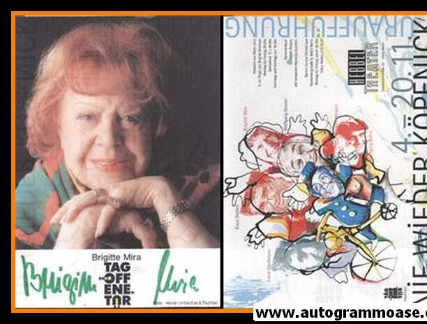Autografo Attore | Brigitte MIRA | Anni 80 (Ritratto Colore) Hebbel | eBay