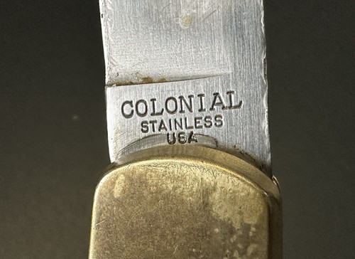 Vintage, Colonial, Lockback Pocket Knife, USA, Sheath | eBay