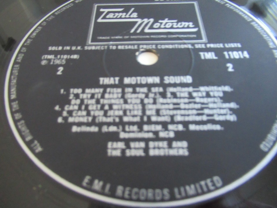 EARL VAN DYKE & SOUL BROTHERS..THAT MOTOWN SOUND.SUPERB UK 1ST ISSUE, TML 11014 | eBay UK