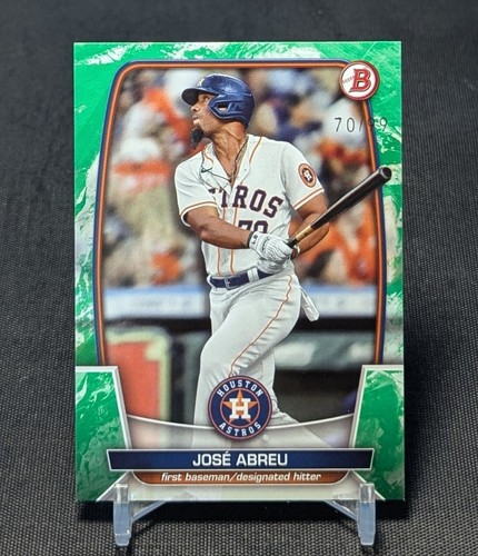 Jose Abreu Green Pattern /99 2023 Bowman Baseball Card #67 Houston ...
