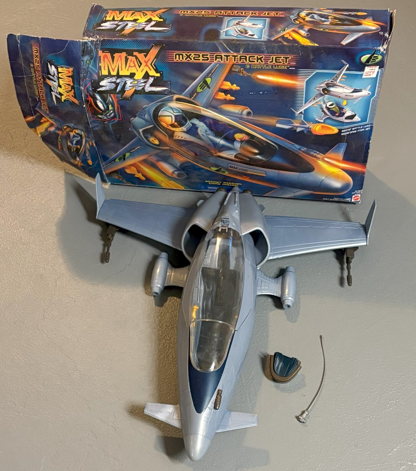 Rare Max Steel Plane / MX-25 Attack Jet Plane / Great for Custom Builds ...