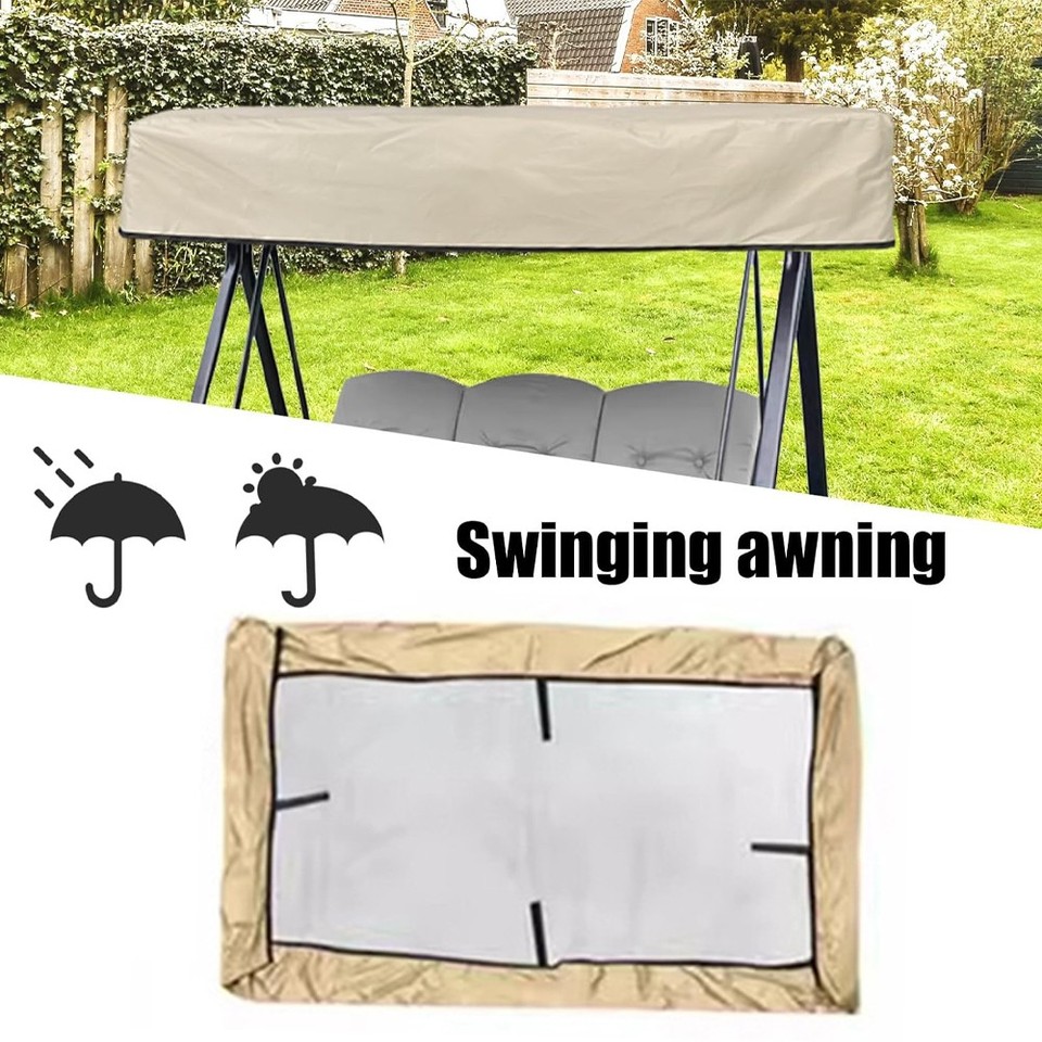 Outdoor Swing Canopy Replacement Top Cover, Universal Patio Swing ...