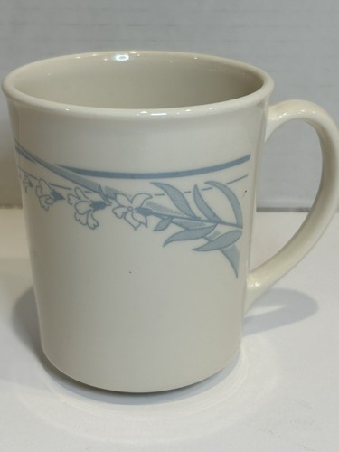 Corelle Blue Lily Mug Corning Ware Coffee Cup Floral Spray Microwave ...