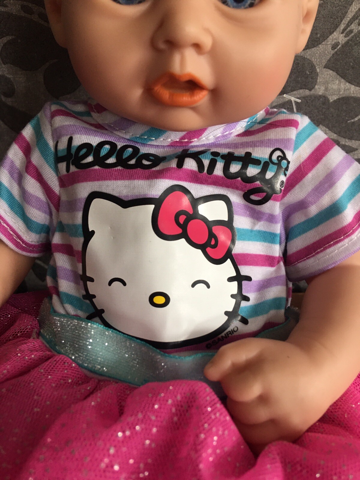 Realistic Baby Doll Vinyl Newborn 12200 TC-9 Hello Kitty Dress Blue ...
