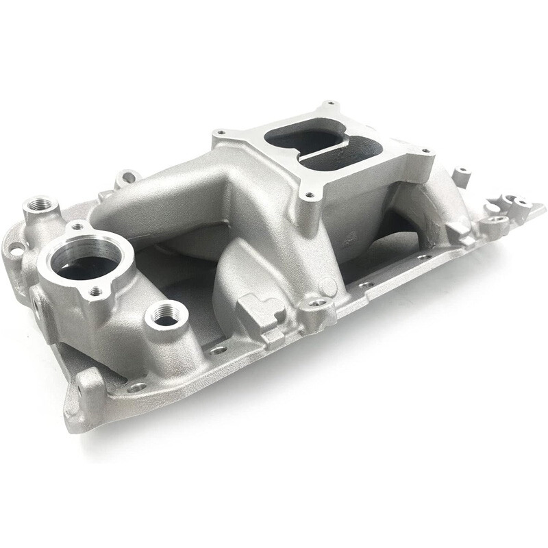 BBC Aluminum Air Gap Dual Plane Intake Manifold For 396-502 BB Chevy V8 ...