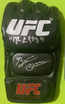 Brian Ortega Signed Glove With T-City Inscription and Beckett COA. UFC ...