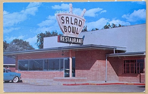 Walnut Ridge Arkansas Salad Bowl Restaurant Postcard c1950 | eBay