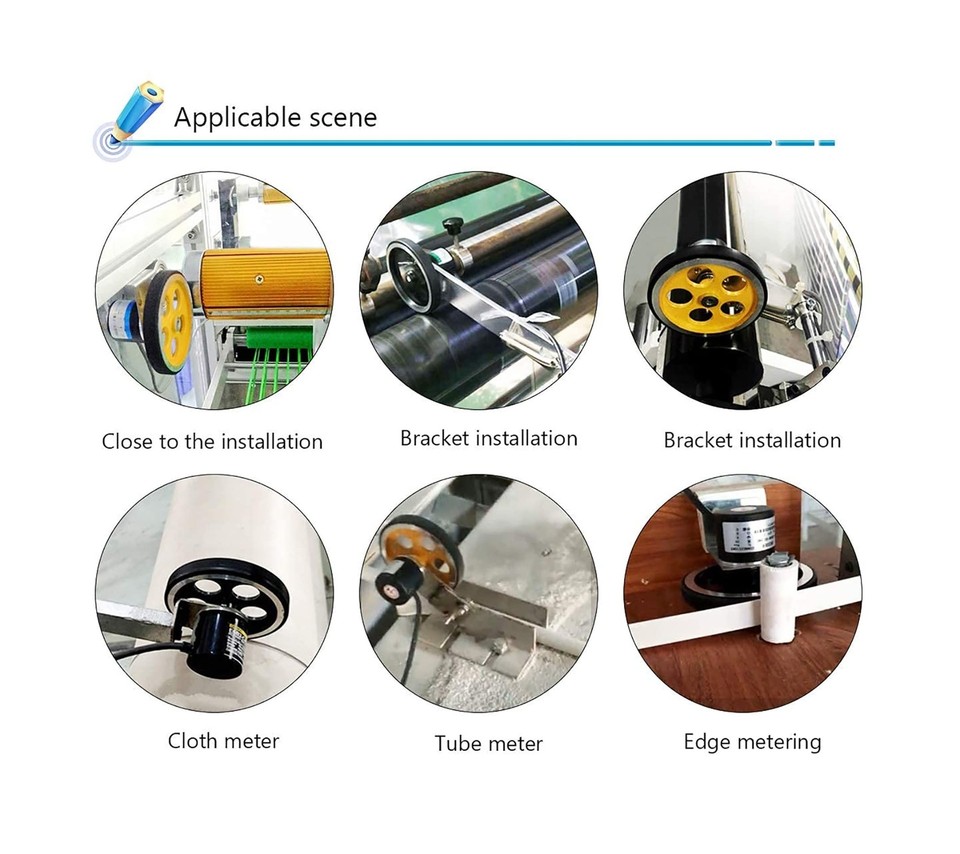 Digital Length Meter Counter Cable Wheel Length Meter Measured in Feet ...