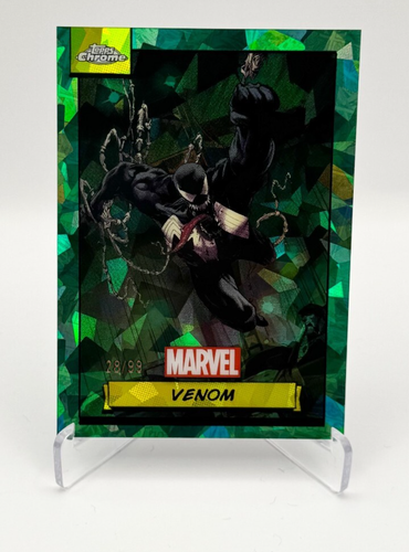 2024 Topps Chrome Marvel Sapphire Venom Green Refractor /99 #62 | eBay
