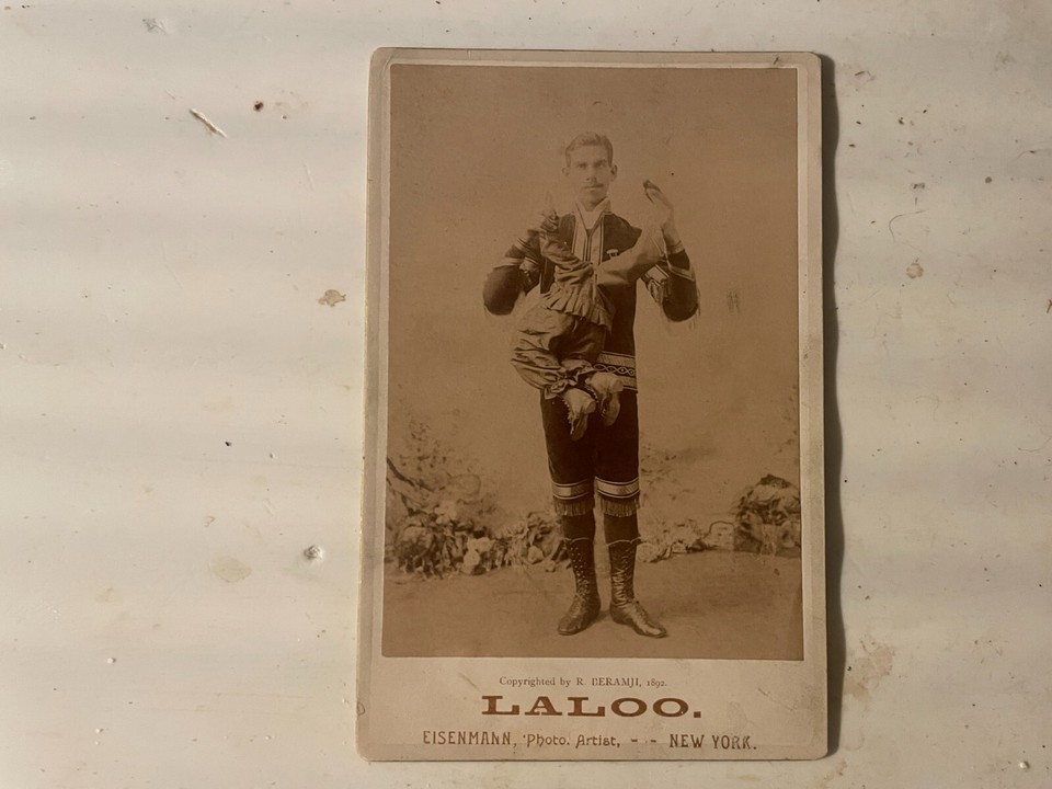 VINTAGE CIRCUS FREAK ODDITY: Laloo Circus Freak by Eisenmann Cabinet ...