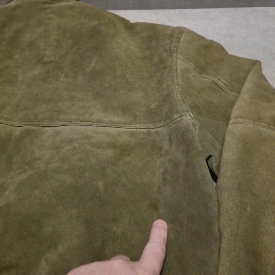 Vintage Duncan Row Leather Suede Bomber Jacket Western Men Size XL | eBay