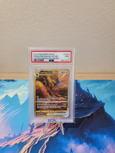 Origin Forme Dialga VSTAR GG68 PSA 9 2023 Pokemon Crown Zenith Full Art ...